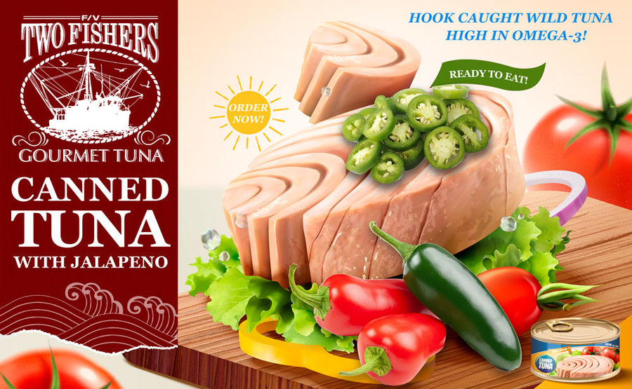 Two Fishers Gourmet Tuna Wild Caught in the Pacific Northwest
